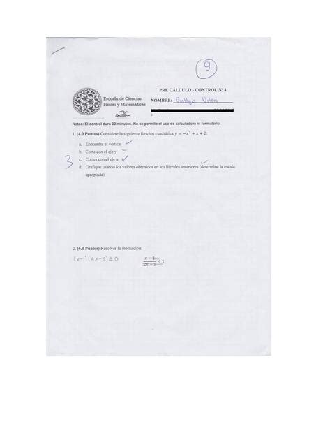 Ecuaciones Matemáticas Examen Resuelto CINTHYA VITERI uDocz