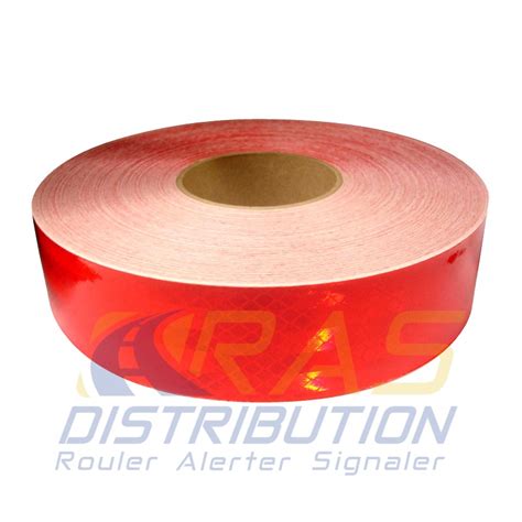 Bande réfléchissante autocollante rouge Balisage de contour ECE 104