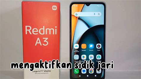 Cara Mengaktifkan Sidik Jari Di Hp Redmi A Youtube