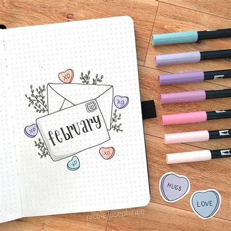 Bullet Journal Spreads Bullet Journal Planner February Bullet Journal