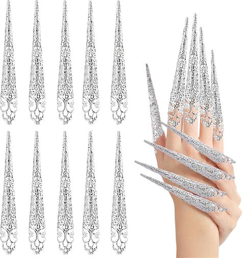 Fingerspitzen Nagelringe Krallen St Ck Halloween Gef Lschte N Gel