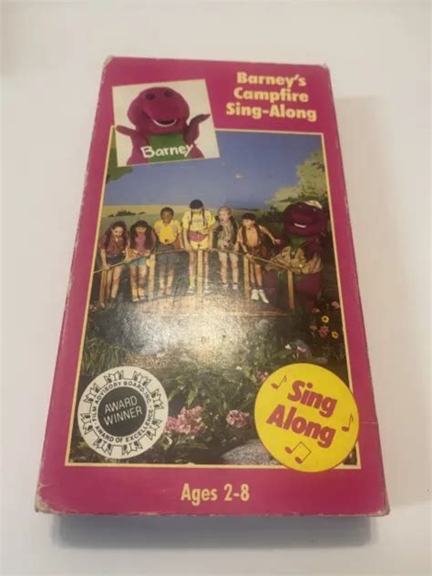 BARNEY BARNEYS Campfire Sing Along VHS 1990 Classic Favorite In A