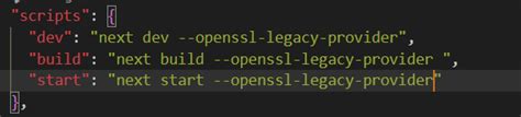 ERR OSSL EVP UNSUPPORTED Issue 2 AlterClassIO Ecommerce Nextjs