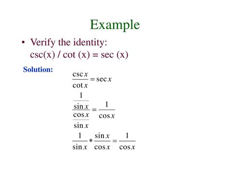 ppt chapter 5 verifying trigonometric identities powerpoint presentation id 1294850