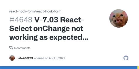V 7 03 React Select OnChange Not Working As Expected Inside Of