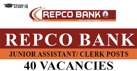 Repco Bank Junior Assistant 40 Vacancies Overview