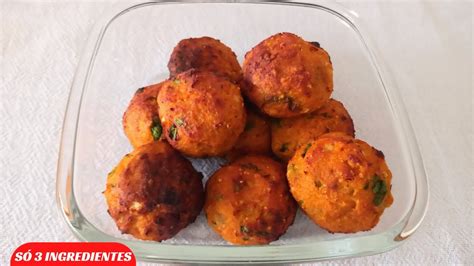 LANCHE LOW CARB para DIABÉTICOS Só 3 Ingredientes Bolinho de frango
