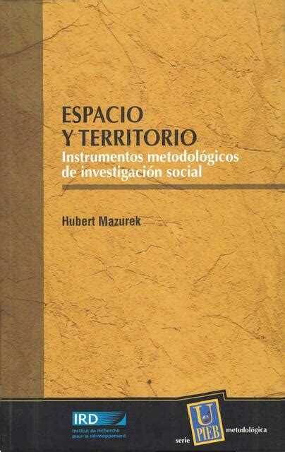 Espacio y Territorio Instrumentos de Investigación Social Nelson