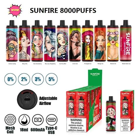 Newest Dtl Sunfire Puffs Disposable Vape Flavours