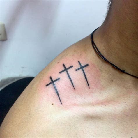 3 Crosses Neck Tattoo Printable Calendars AT A GLANCE