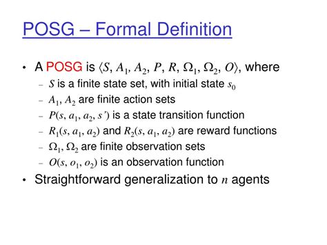 ppt dynamic programming for partially observable stochastic games powerpoint presentation id