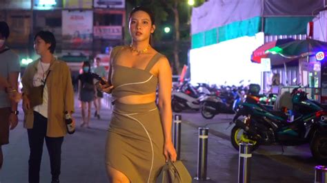 4k Thailand Bangkok Khaosan Road Night Street Scenes So Many Pretty