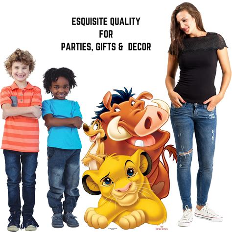 Sc Lion King Group Simba Timon And Pumbaa Lifesize Cardboard