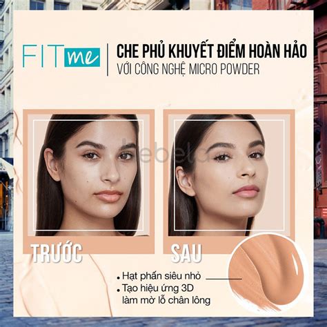 Kem Nền Mỏng Nhẹ Tự Nhiên Maybelline Fit Me Matte Poreless Foundation