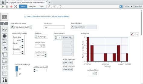 automate measurements from keysight 34400 series digital multimeter dmm with labview nxg