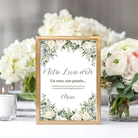 Affichette Livre Dor Ceremony La Crafterie