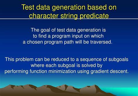 ppt character string predicate based automatic software test data generation powerpoint