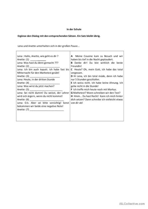 167 Leseverstehen Deutsch DAF Arbeitsblätter pdf doc