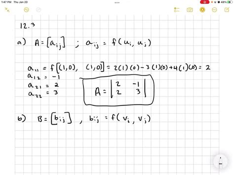 solved let f be the bilinear form on 𝐑 2 defined by f[ x1 x2 y1 y2 ] 2 x1 y1 3 x1 y2 4 x2