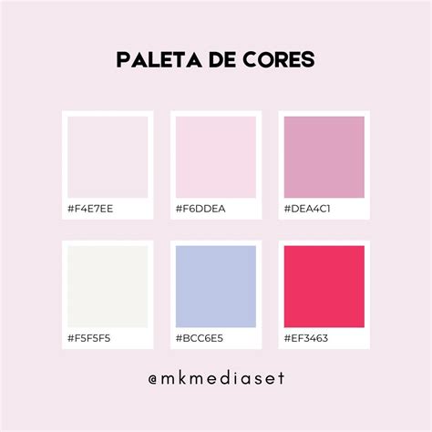 PALETA DE CORES Cores Paleta De Cores Paletes