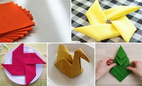 Ideas Fenomenales Sobre C Mo Doblar Servilletas Para Eventos Especiales
