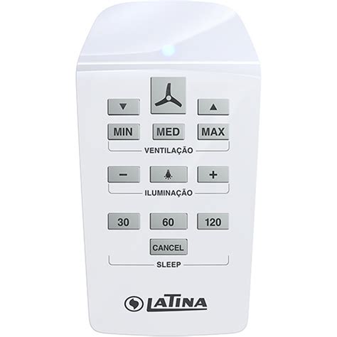 Ventilador De Teto Latina VT673 Preto Controle Remoto No Shoptime