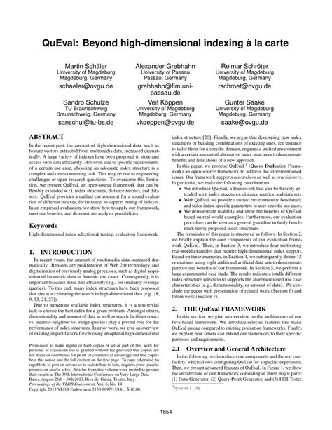 pdf queval beyond high dimensional indexing à la carte