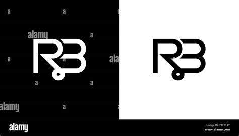 RB Logo RB Monogram Initial RB Logo Letter RB Logo Icon Vector