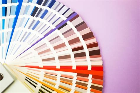 Catálogo de amostras de cores guia de paleta de cores Foto Premium