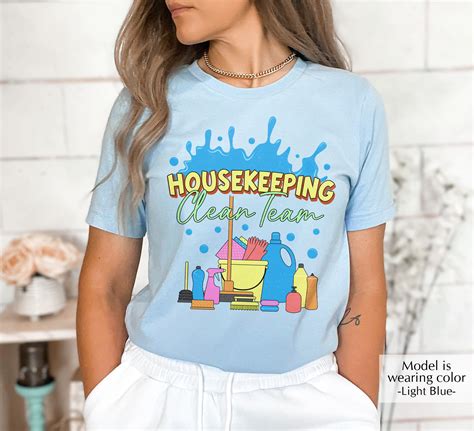 Housekeeping T Shirt Clean Team Shirt Cleaning Service Etsy
