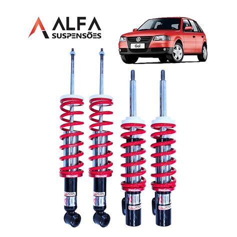 Kit de Suspensão de Rosca Slim Vw Gol Voyage Saveiro Parati G1 G2