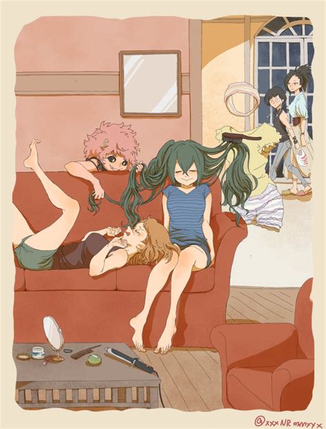 Л R vwxyx Hagakure Tooru Ashido Mina Mina Ashido Jirou