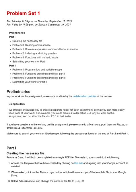 cs 111 problem set 1 problem set 1 part i due by 11 59 p on thursday september 16 2021