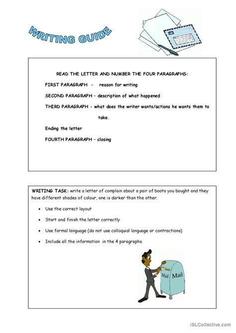 FORMAL LETTERS English ESL Worksheets Pdf Doc
