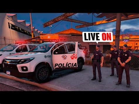 GTA RP AO VIVO PERSEGUIÇÃO ABORDAGEM FORÇA PATRULHA PMESP NM