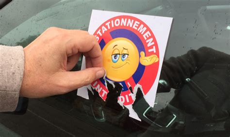 Autocollant interdit de stationner parking privé Sticker dissuasif