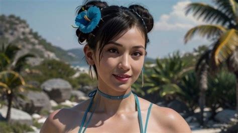 Ia Crea Versi N Realista De Chun Li De Vacaciones Con Traje De Ba O De