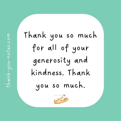 Thank You For Your Hospitality And Generosity Thank You Notes Thank