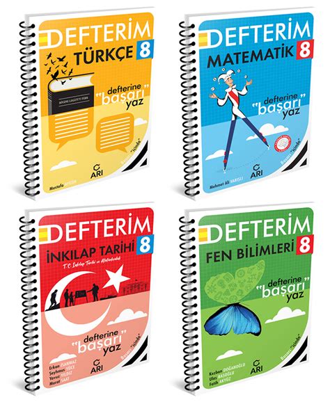 8 Sınıf Arı Yayıncılık Defterim Serisi Seti