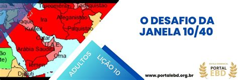 Portal EBD Lição 10 O desafio da Janela 10 40 I