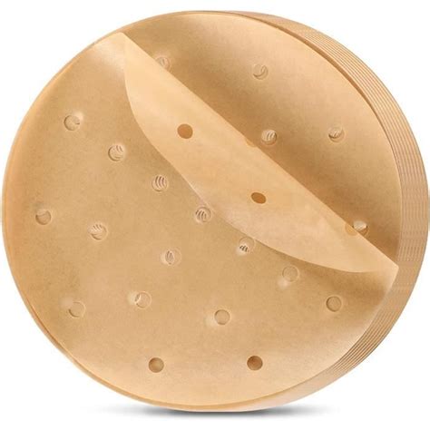 Lot de 100 doublures jetables en papier sulfurisé perforé pour friteuse