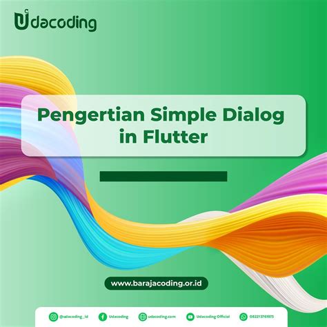 UdaBelajar Pengertian Simple Dialog In Flutter UDACODING