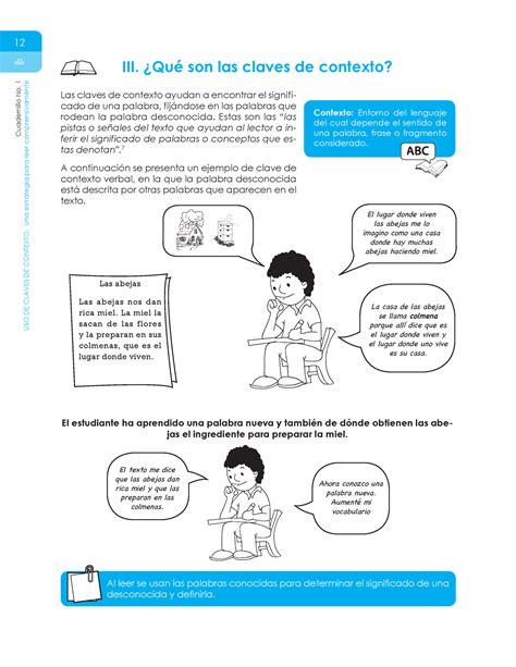 Uso De Claves Del Contexto Cuadernillo No Uso De Claves