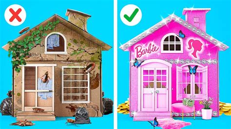 BARBIE KIAT MAKEOVER Kerajinan Kaya VS Bokek Re Use Kardus DIY