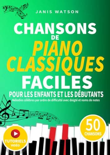 CHANSONS DE PIANO CLASSIQUES FACILES POUR LES ENFANTS ET LES DÉBUTANTS