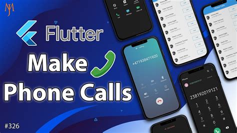 flutter tutorial how to make direct phone calls call phone number youtube