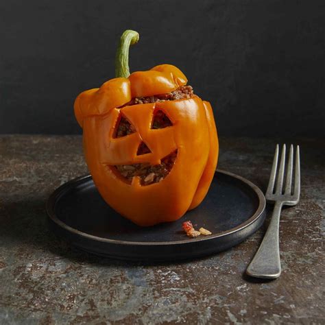 Jack O Lantern Stuffed Peppers Recipe Eatingwell