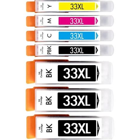 Lot De 33 Cartouches D Encre XL Compatibles Avec Epson 33 33XL Pour
