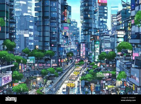 Anime Cityscape Wallpaper
