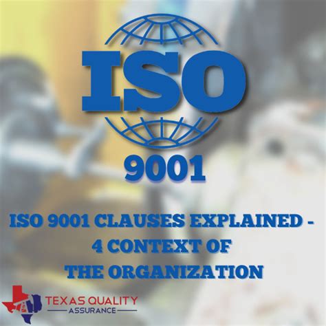 Iso Clauses Explained Context Of The Organization Texas